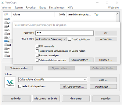 Angriff auf VeraCrypt - Überblick
